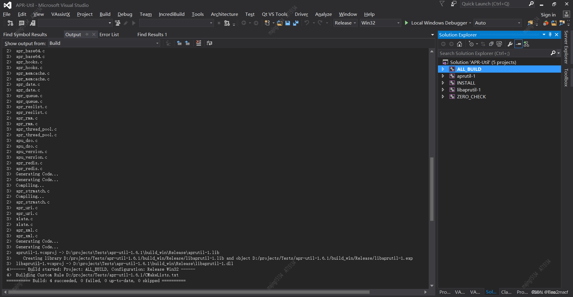 Windows下编译apr、apr-util_windows apr-util库安装-CSDN博客