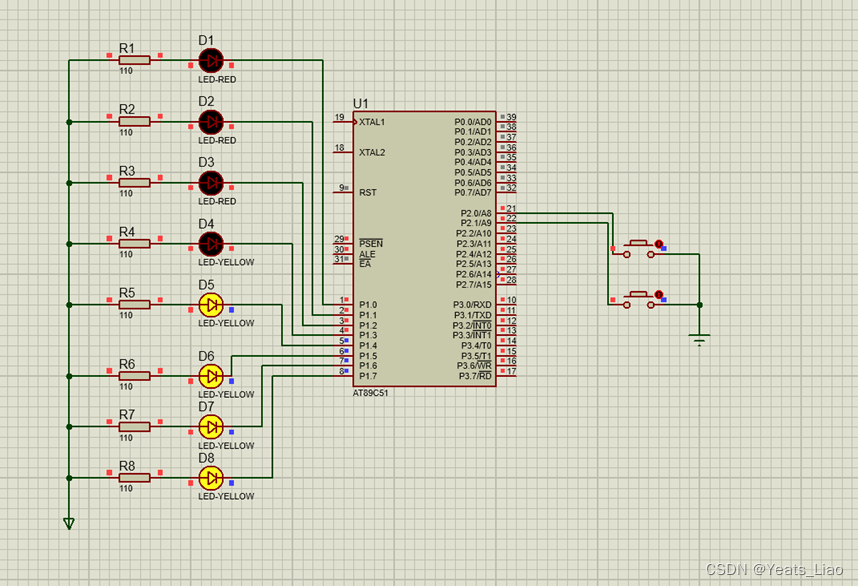 STC51单片机-控制LED闪亮的仿真-物联网应用系统设计_51单片机仿真软件中led灯不亮-CSDN博客