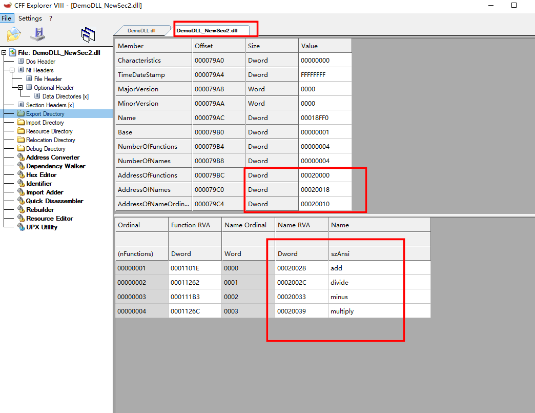 pE文件操作--移动导出表_dll导出表结构-CSDN博客