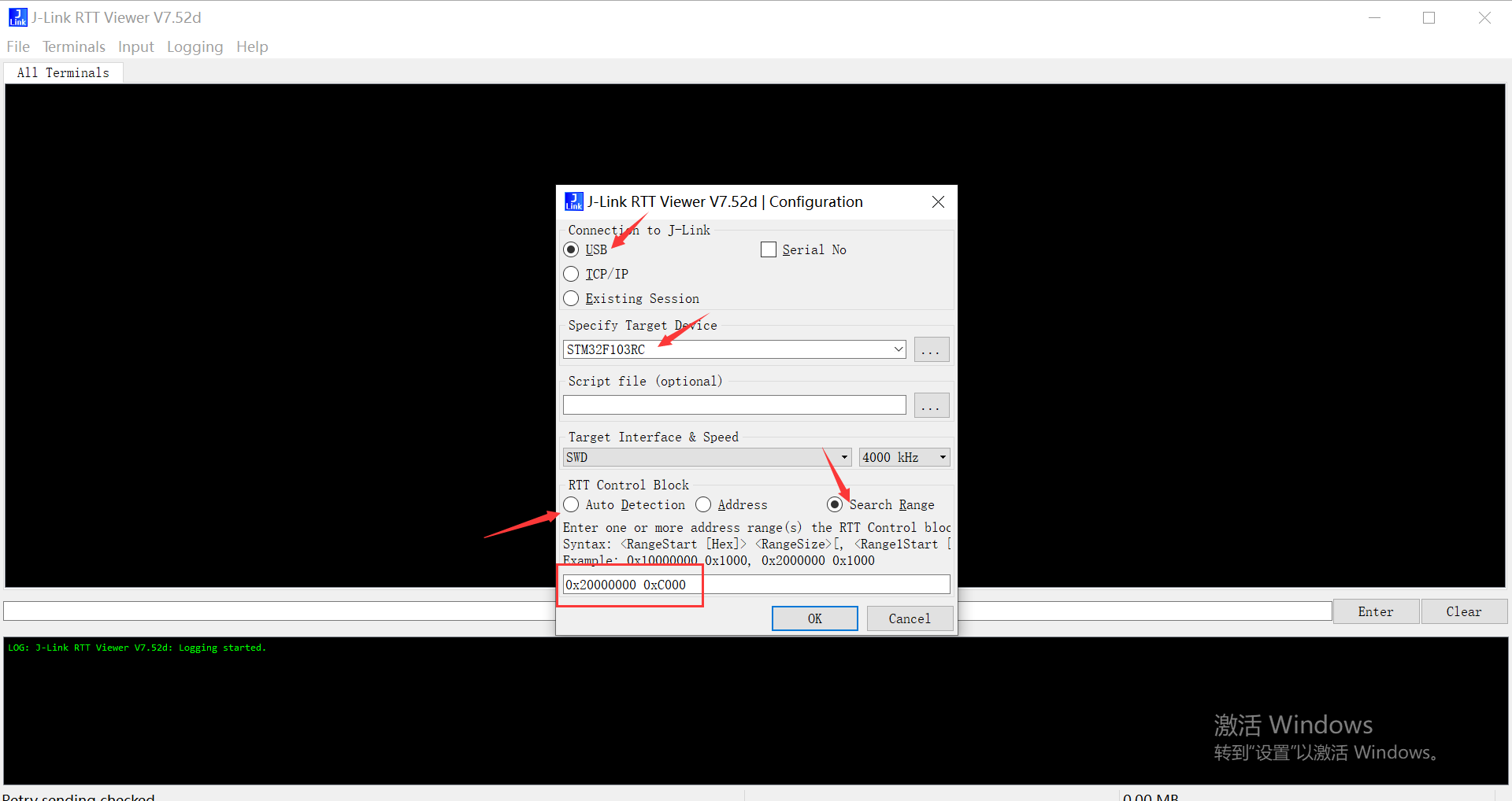 STM32打印log--使用J-Link RTT Viewer及遇到问题_jlink rtt viewer打印不出来-CSDN博客