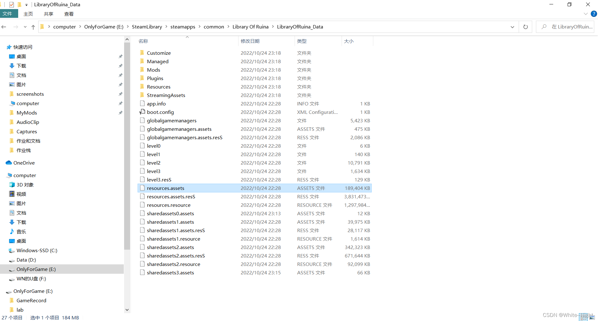 AssestsStdio使用例--提取游戏《废墟图书馆》内的素材-CSDN博客