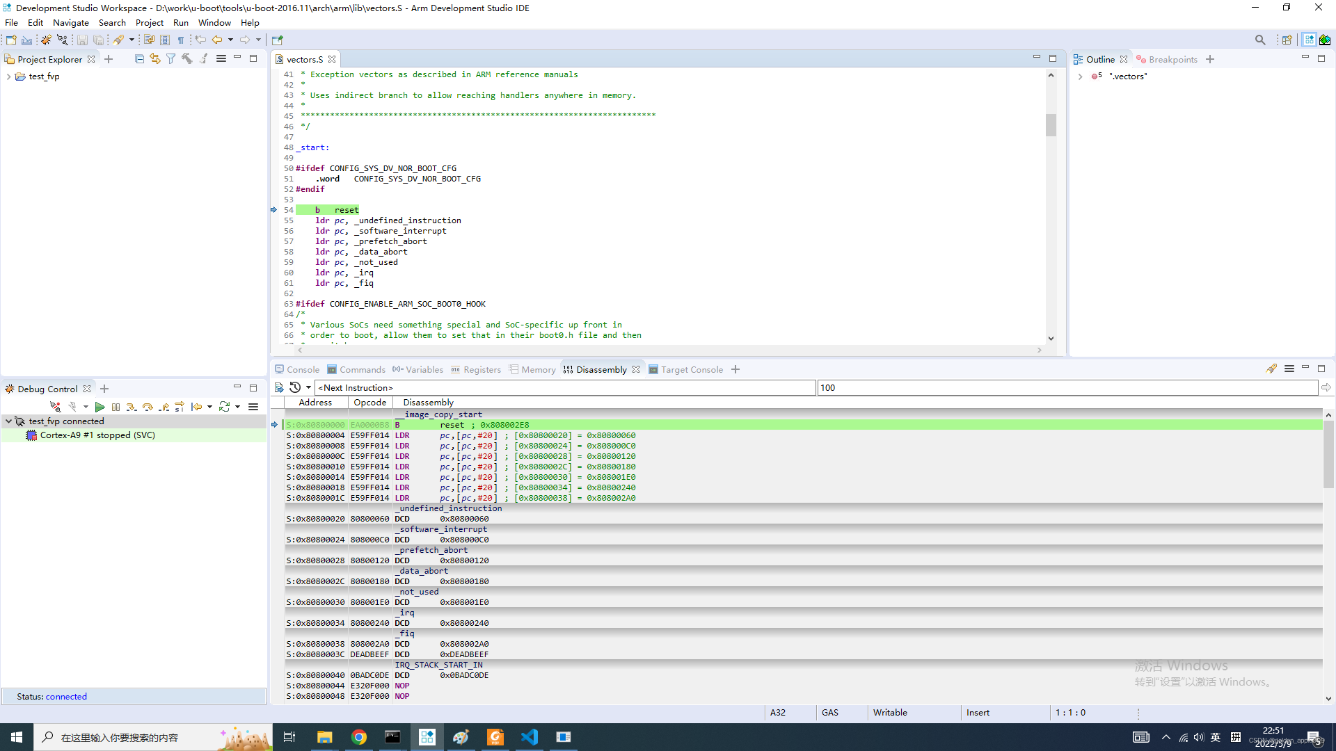 ARM Fast Model下 u-boot调试（四）---加载调试_missing environment variable: bootfile-CSDN博客