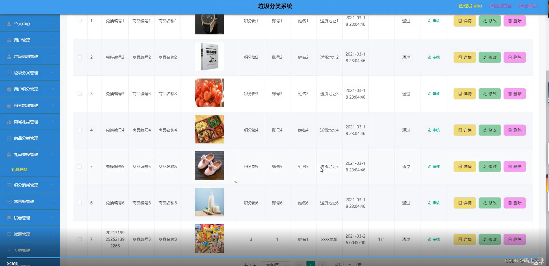 基于ssm垃圾分类管理系统vue项目vuessm管理系统 Csdn博客 