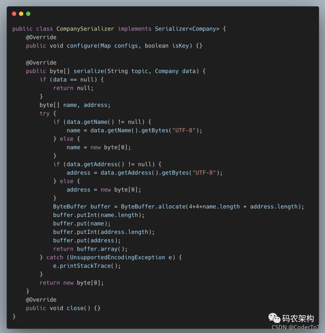 Kafka6 Kafka序列化器 消息序列化与反序列化kafka Serializer Csdn博客