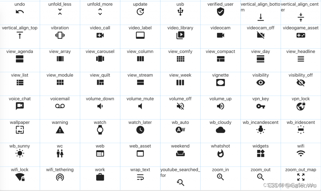 Flutter Icons 内置图标库，全套Material图标_flutter material图标-CSDN博客