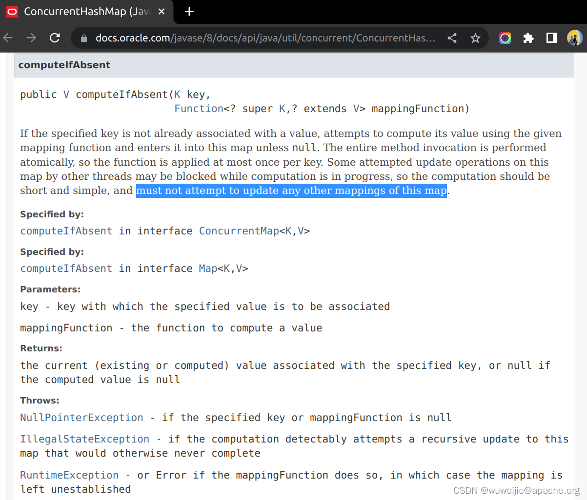 你见过 ConcurrentHashMap 使用不当报错 java.lang.IllegalStateException: Recursive ...
