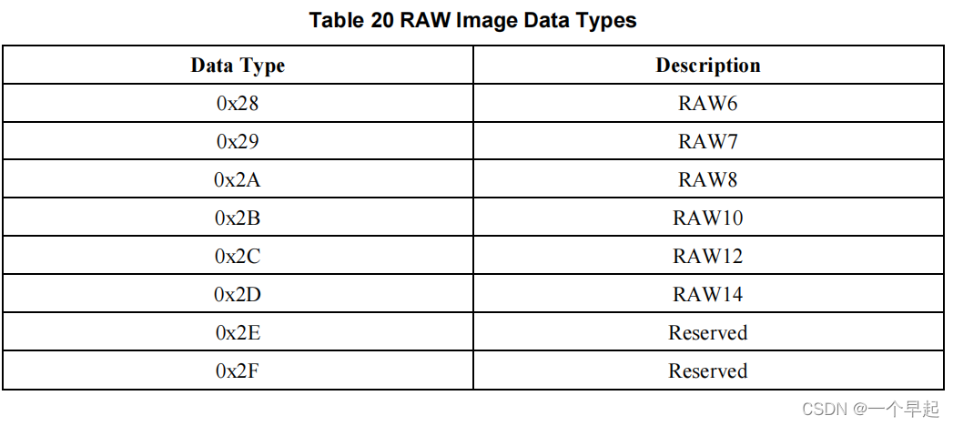 MIPI Data Type Classes-数据类型-CSDN博客