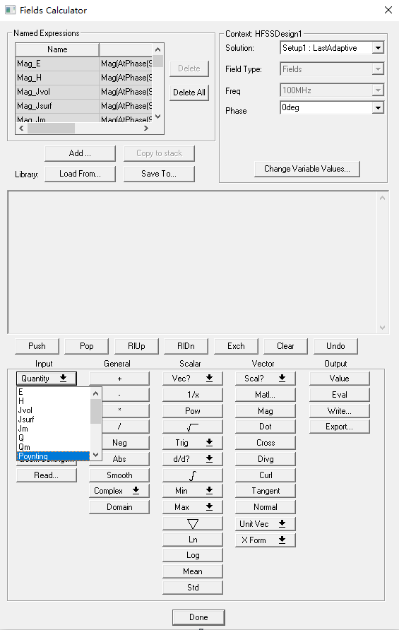 HFSS学习笔记——场计算器的使用_hfss场计算器-CSDN博客