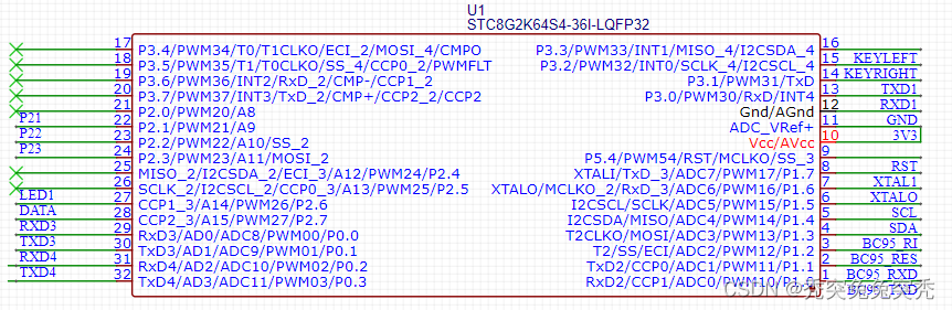 基于STC8G芯片的时钟显示系统-CSDN博客