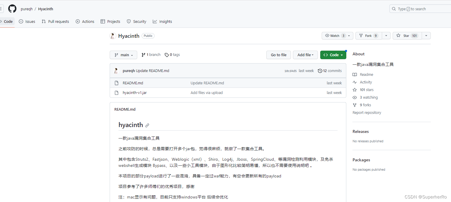 java漏洞集合工具-Hyacinth_hyacinth by pureqh-CSDN博客
