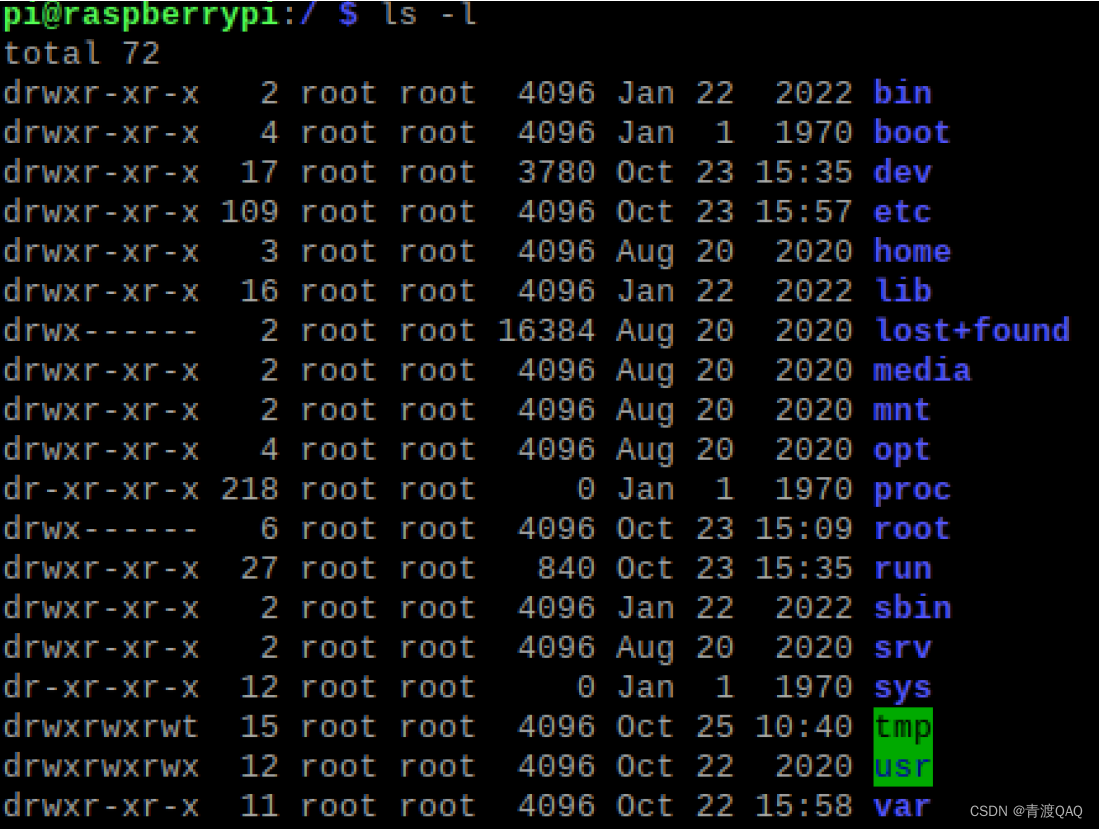 Linux根目录结构介绍（基于树莓派4B）_树莓派4b 开源 linux 文件系统-CSDN博客