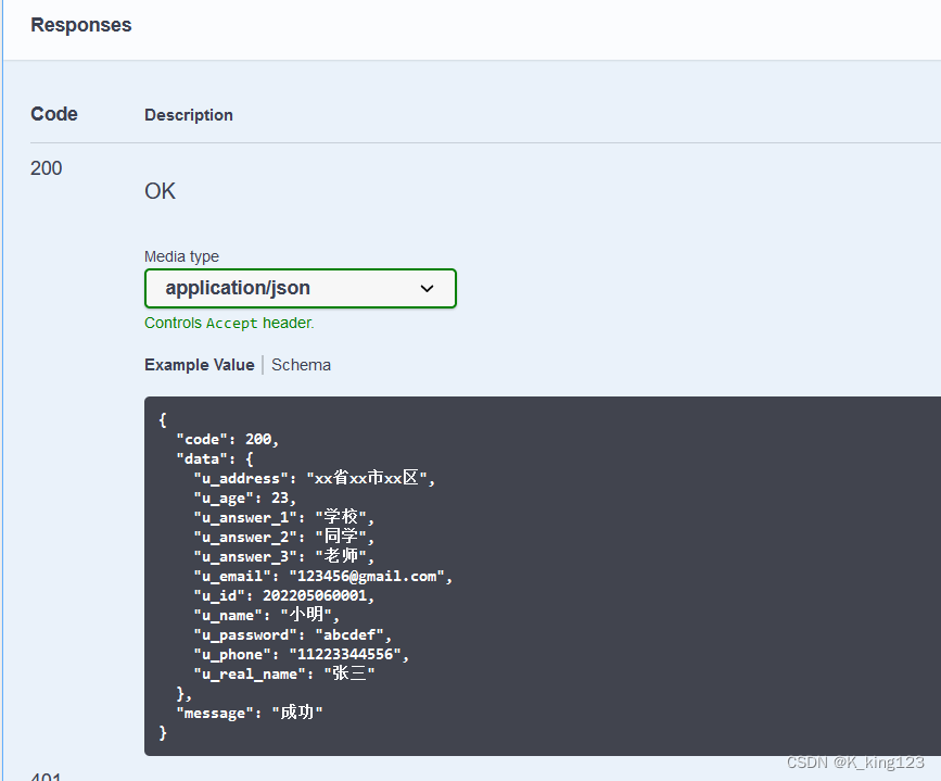 如何利用Swagger生成统一格式的Responses_swagger响应示例怎么写_K_king123的博客-CSDN博客
