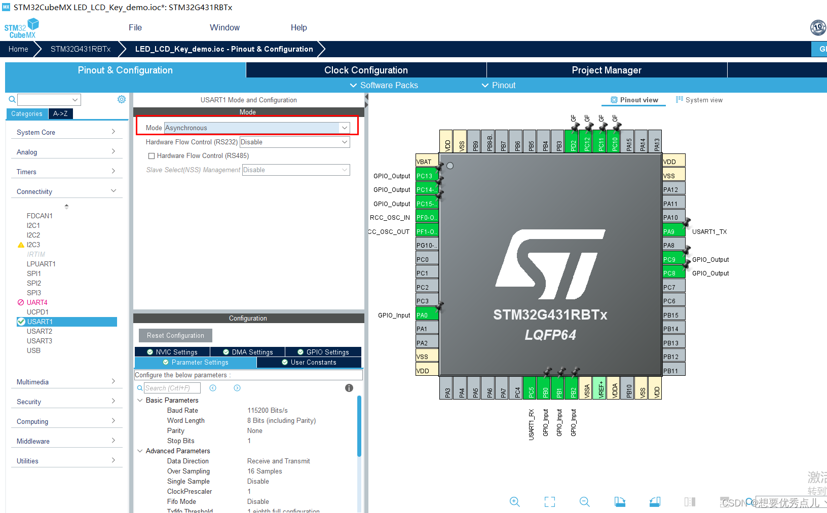 STM32G431RBT6----NVIC中断_stm32g431rbt6原理图-CSDN博客