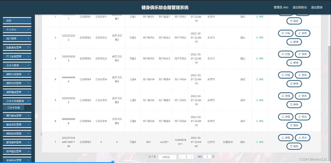 Springboot毕设项目健身俱乐部会籍管理系统cbz46(javavuemybatismavenmysql)springboot 健身俱乐部 Csdn博客