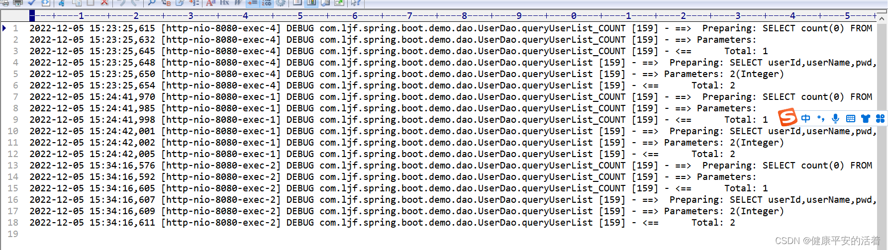 springboot整合logback分文件输出sql，error等内容_logback打印sql语句-CSDN博客