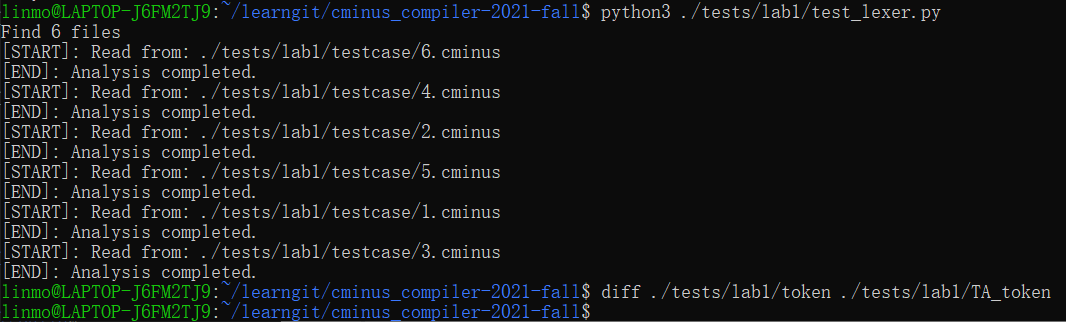 HNU-编译原理实验-cminus_compiler-2021-fall-master【1】-利用FLEX构造 C-Minus-f 词法分析器 ...