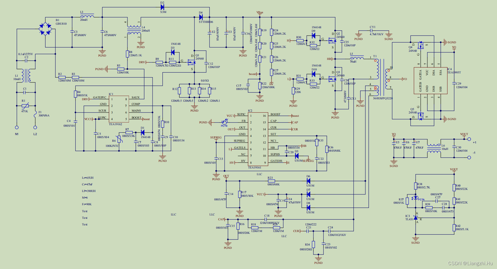 DIY LLC 240W电源 PFC+LLC+SR_llc电源-CSDN博客