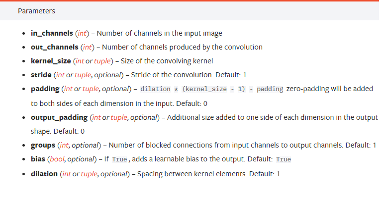 pytorch中的torch.nn.convTranspose2d_nn.convtranspose2d padding为上下左右-CSDN博客