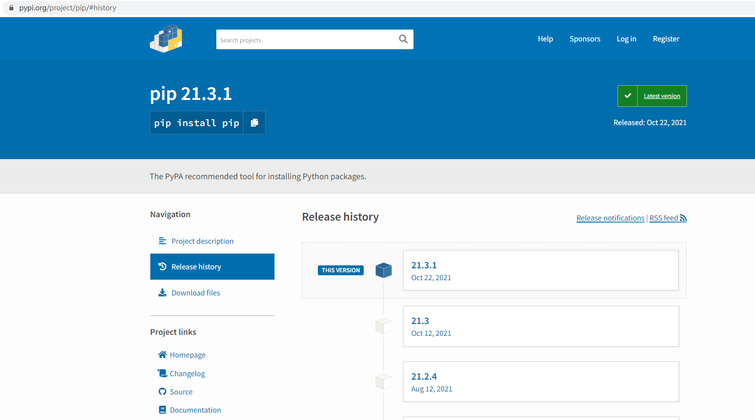 【小5聊】python基础学习之python版本对应pip版本查看python36对应的pip版本 Csdn博客