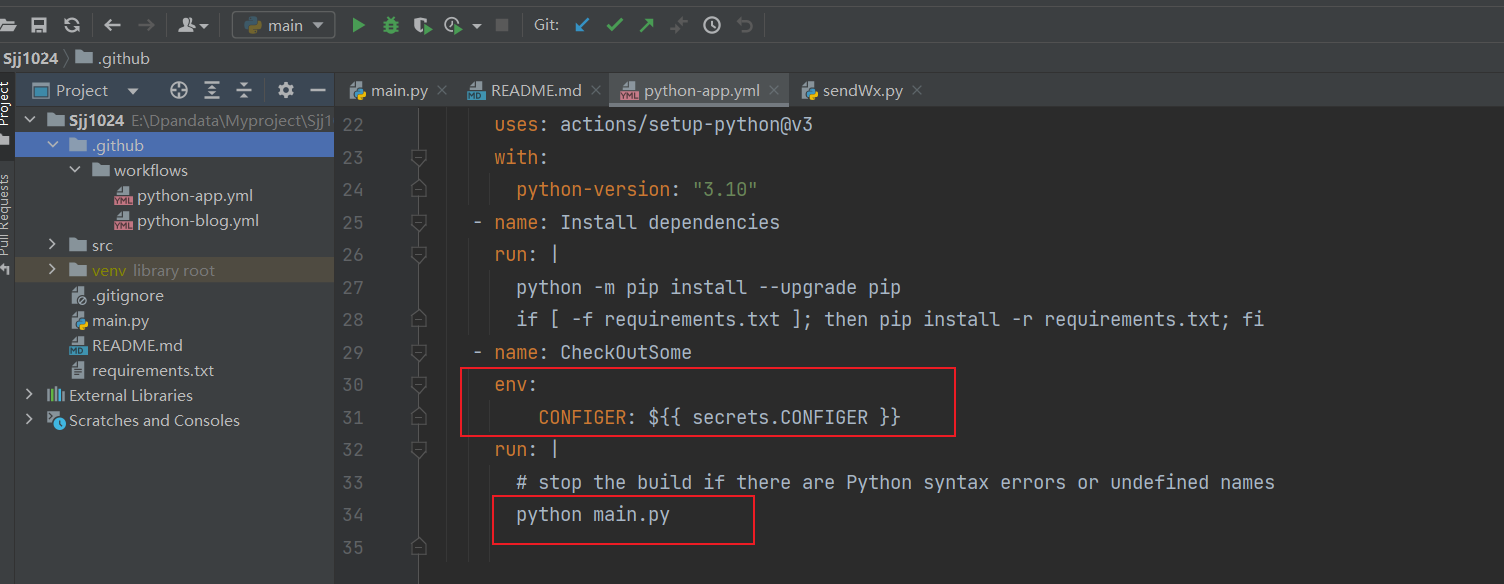 python获取环境变量内容，联调github的action中的secret内容_github secret-CSDN博客