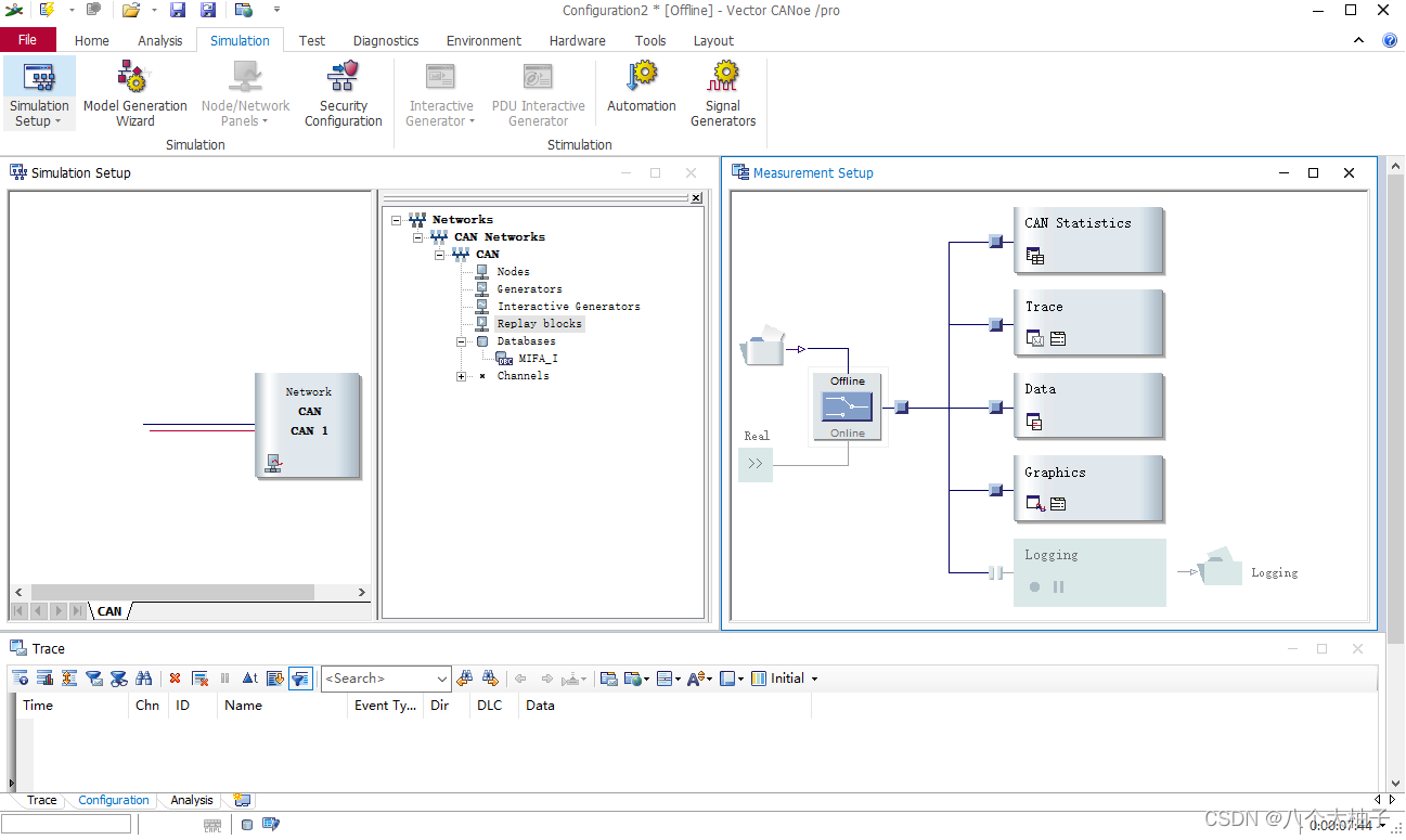 【CAN】CANoe 12 使用简介 及 Replay Block报文回放_canoe回放报文-CSDN博客