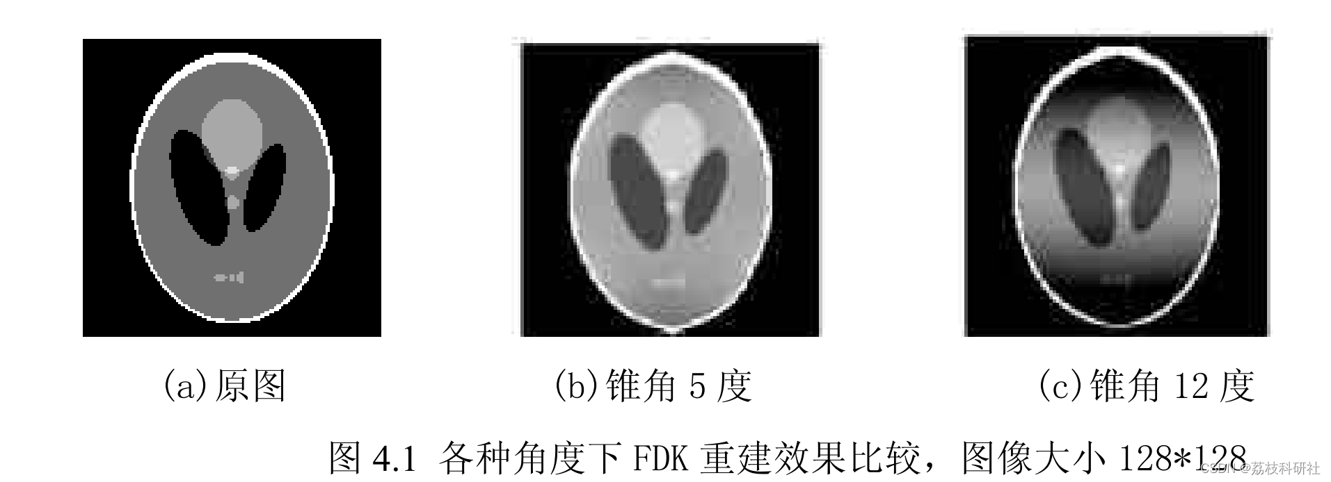 【图像重建】使用FDK的三维谢普洛根幻影重建（Matlab代码实现）_fbp 和fdk-CSDN博客