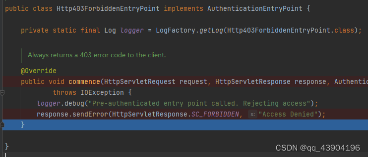 Spring Security 自定义异常处理403_springsecurity 403-CSDN博客