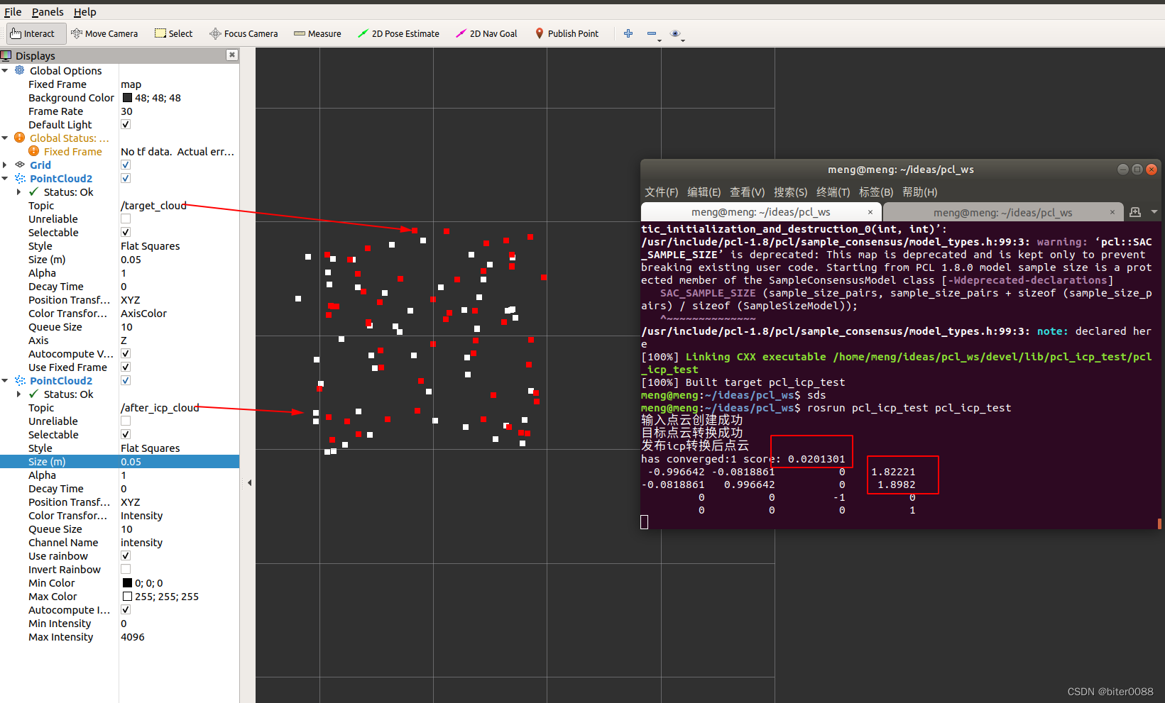 pcl点云库(1):迭代最近点算法(icp)算法实践及解析_setmaxcorrespondencedistance-CSDN博客