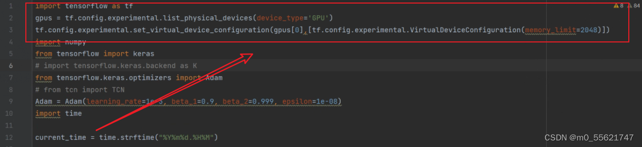 tensorflow-gpu设置显存占用情况（Memory-Usage）-CSDN博客