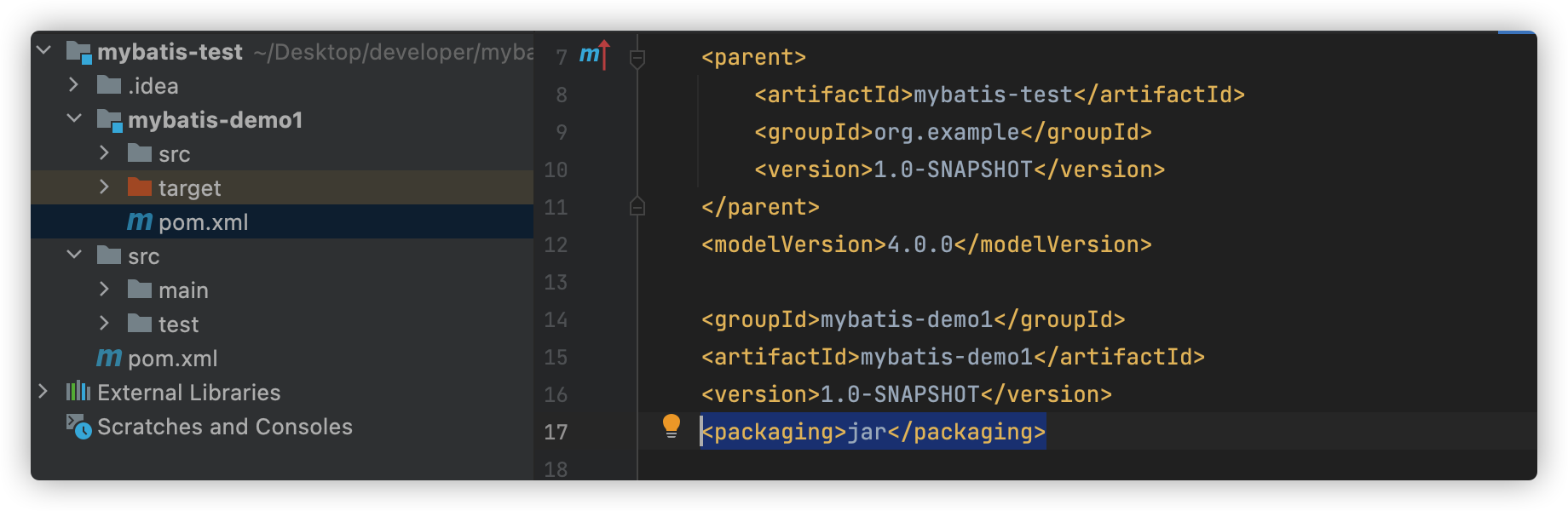 【MyBatis笔记】2 - 搭建MyBatis示例_mybatis的mysql依赖化黄线-CSDN博客
