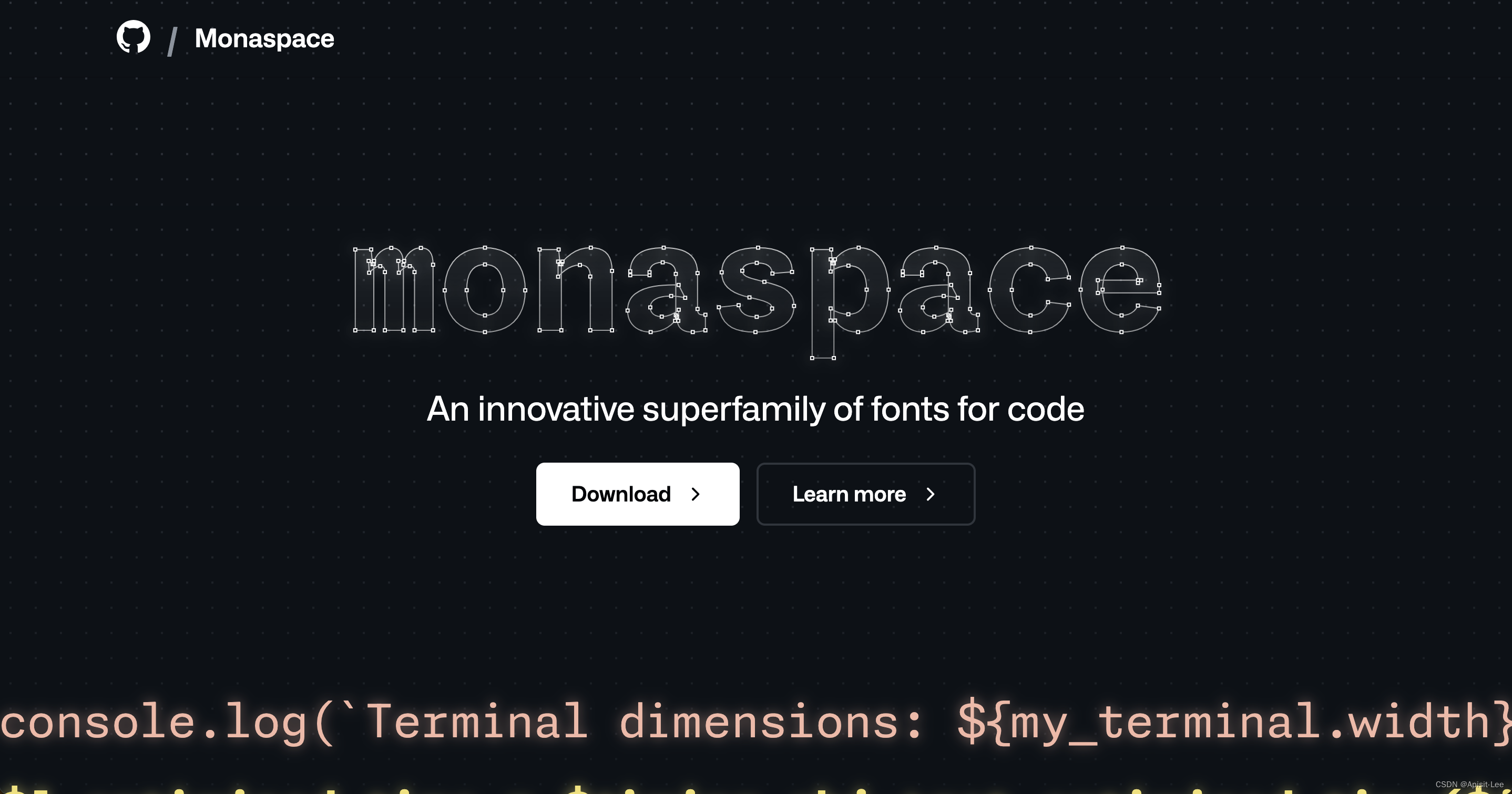 GitHub推出Monaspace开源字体家族-CSDN博客