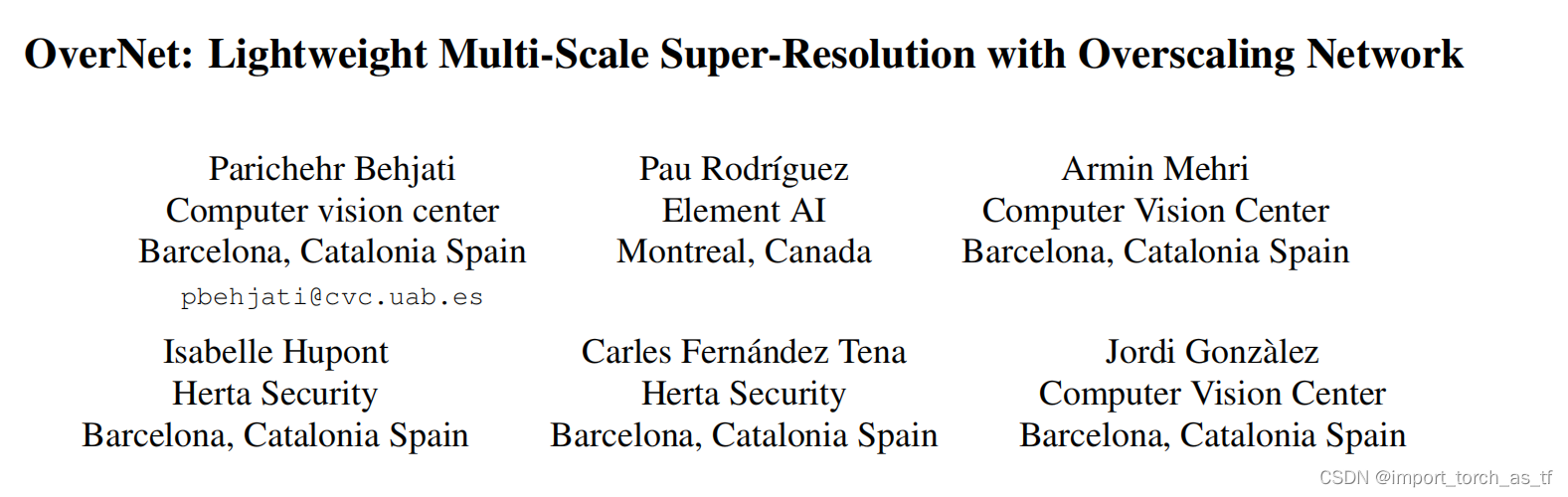 【超分辨率】OverNet: Lightweight Multi-Scale Super-Resolution with ...