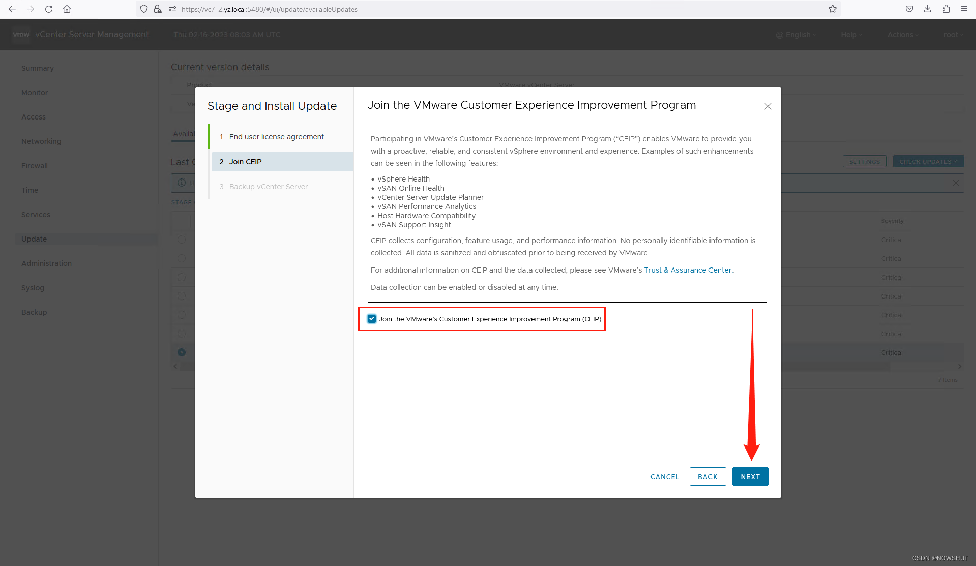 【VC 7/8】vCenter Server 更新（小版本升级） Ⅰ—— 使用 vCenter Server 管理界面（VAMI）5480 升级 vCenter Server_vcenter ...