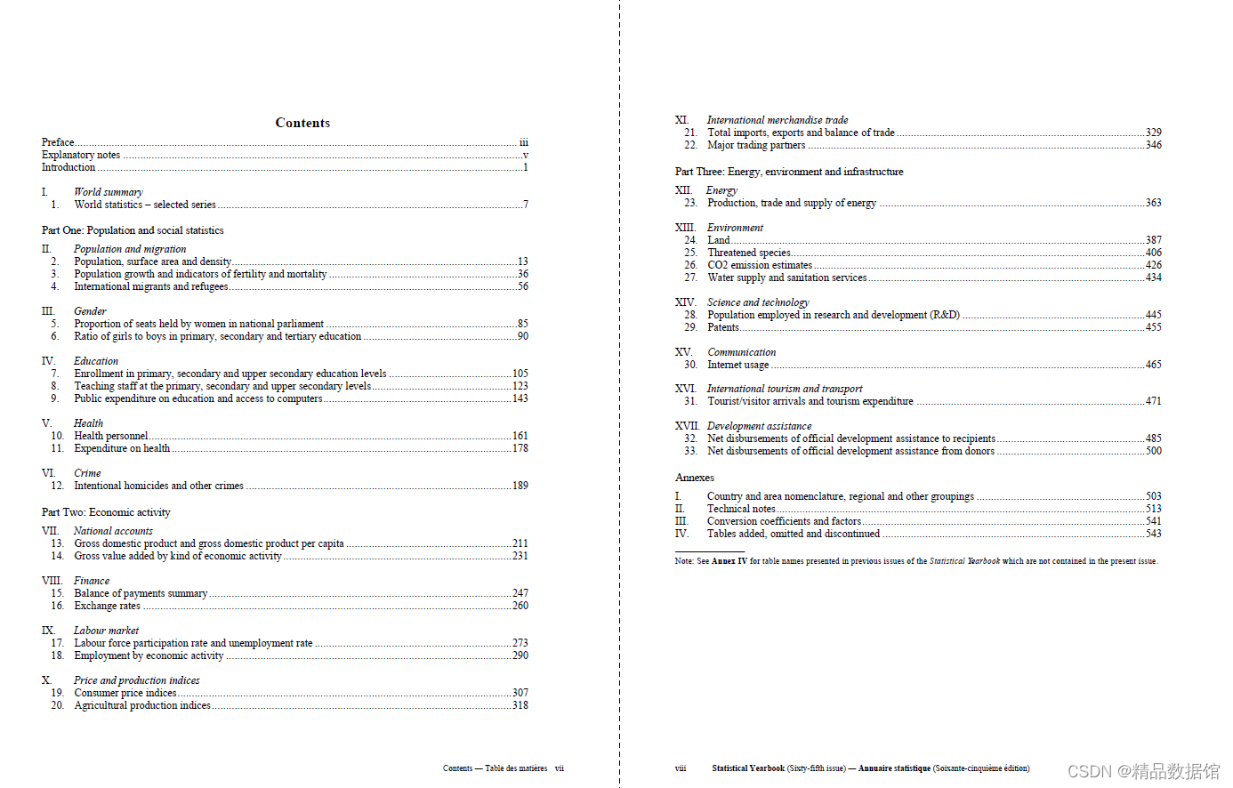 联合国统计年鉴（1948-2022）_国际统计年鉴-CSDN博客