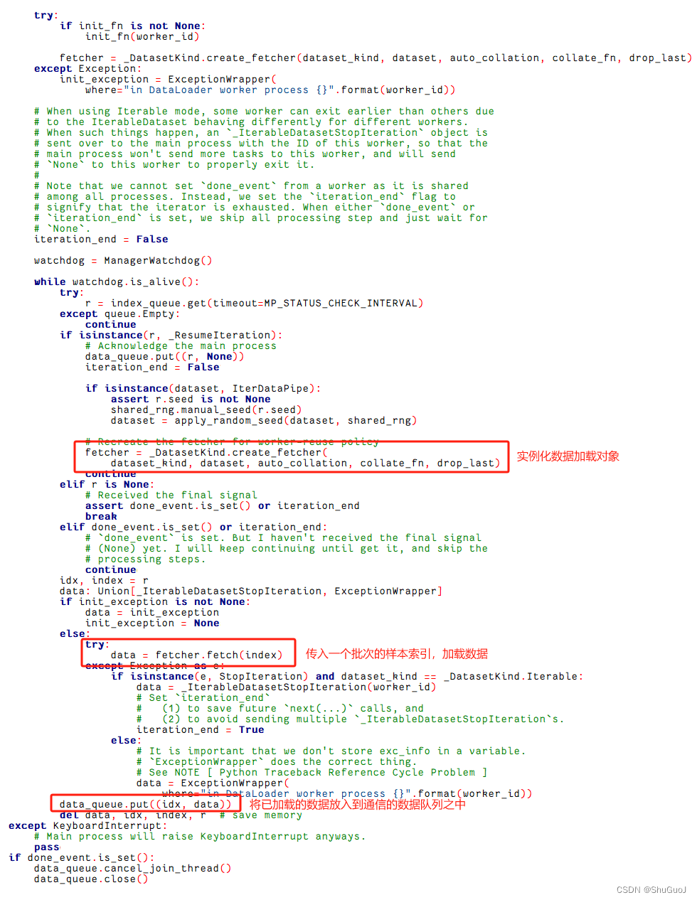 DataLoader是每一个worker加载一个batch数据，并不是所有的worker一起加载一个batch数据_dataloader worker-CSDN博客