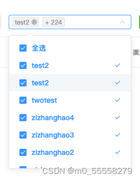 el-select 支持全选，多选，自定义搜索全选_select支持多选-CSDN博客