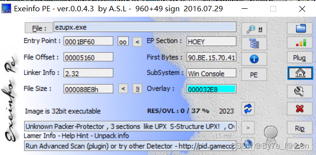 RE 我的upx -d怎么坏了 ——WP 2023年第三届陕西省大学生网络安全技能大赛_upx -d error-CSDN博客