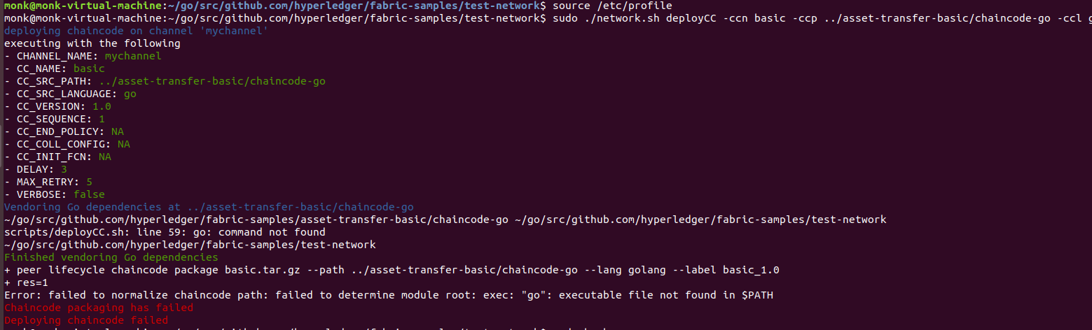【Fabric2.2.1搭建】过程及遇到的问题_command 'shh' not found, did you mean: command 'sh-CSDN博客