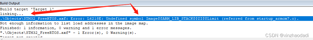 不懂就学知识 Mdk编译出错undefined Symbol Image Arm Lib Stack Zi Limit Referred From Startup