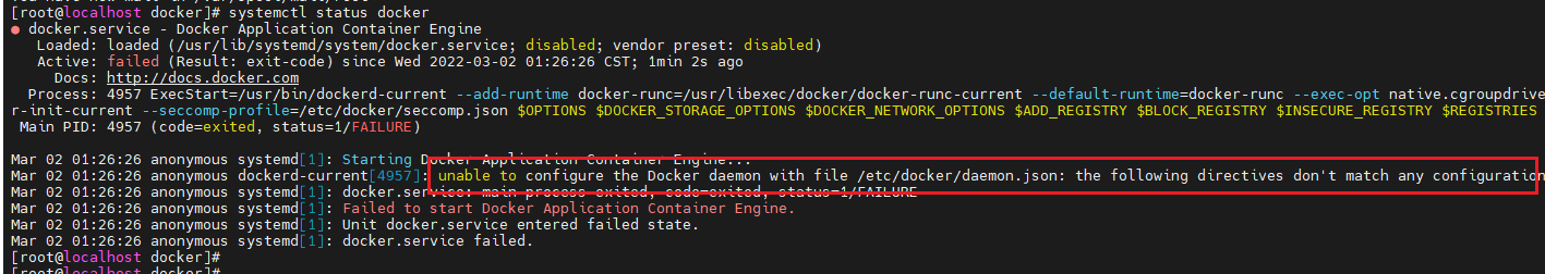 记：在daemon.json中添加“live-restore“: false之后，docker无法启动_live restore enabled: false-CSDN博客