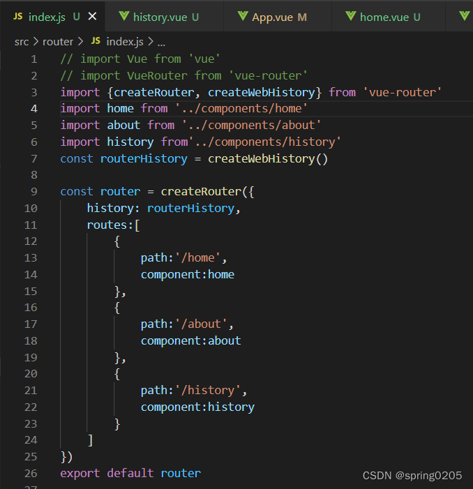 Vue学习记录（codewhy）——模块化开发知识、前端路由和后端路由对比、vue3的router配置方式_弘源旅途-CSDN博客