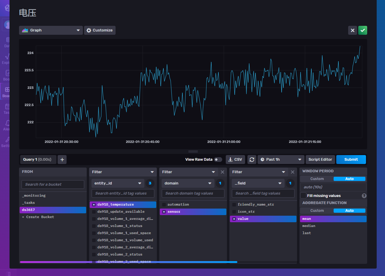 时序数据库InfluxDB中展示HomeAssistant数据_initial bucket name-CSDN博客