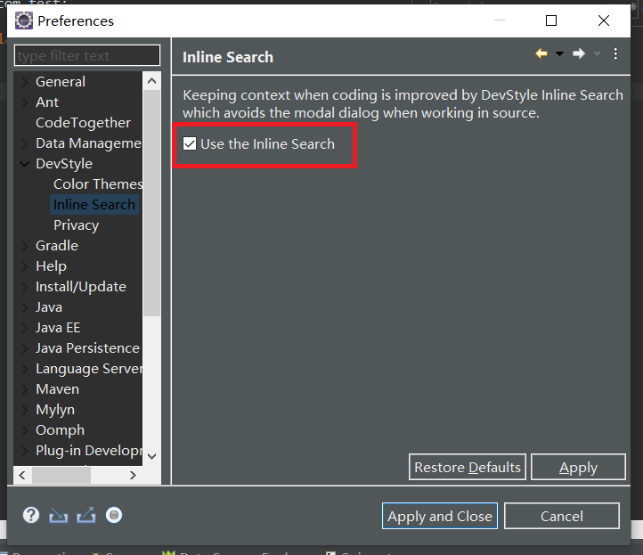 在Eclipse使用右上角搜索框（inline search）_eclipse inline-CSDN博客
