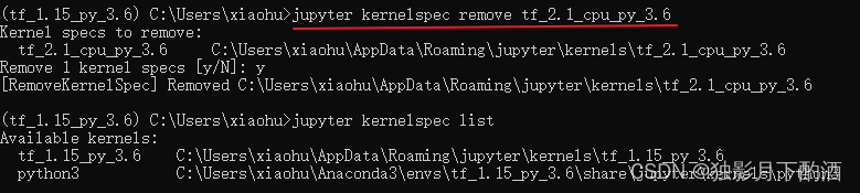 jupyter notebook 添加、查看以及删除kernel的方法_jupyter 查看ipykernel-CSDN博客
