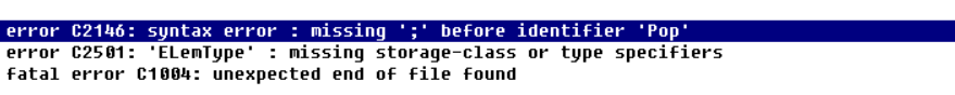 【c/c++问题总结】error C2039、 C2001、 C2146、C2297、 C2601、C2065、 C2660、 C2440-CSDN博客