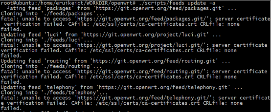 Ubuntu下编译openwrt的过程出错及解决_receipe for target menuconfig failed-CSDN博客