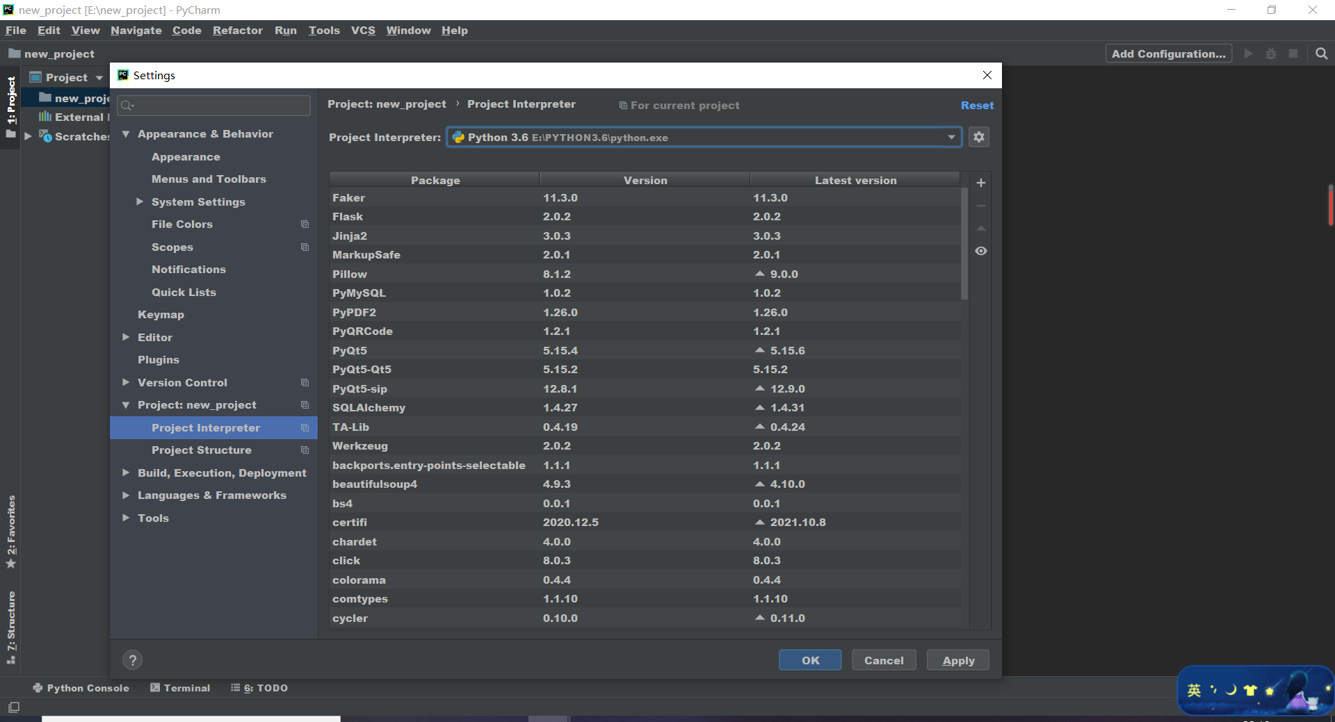 How to view the libraries and their versions installed by yourself in pycharm - Programmer Sought
