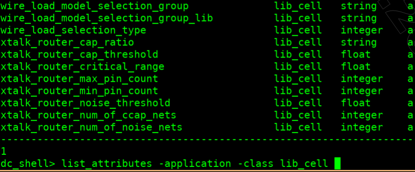 TCL with SNPS get_attributes&get_lib_attribute&list_attributs&report ...